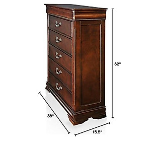 Furniture of America Lurencia English Style Chest, Cherry