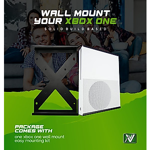 Xbox One S Wall Mount (Black) - Signature X Design! - Made in the UK!