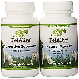 PetAlive Natural Moves for Pets and Digestive Support ComboPack