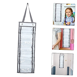 TEHAUX Roll Ribbon Storage Organizer Hanging Bag Hanging Bag Organizer Card Wall-Mounted Bracket Oxford Cloth Storage Rack Vinyl Storage Organizer Stand Bag Organizer Ribbon Holder