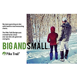 Pike Trail Leg and Ankle Gaiters for Men and Women - Waterproof Boot Covers - for Hiking, Research Field Trips, Outdoor Trail Use, Snow and More - Adjustable Closures