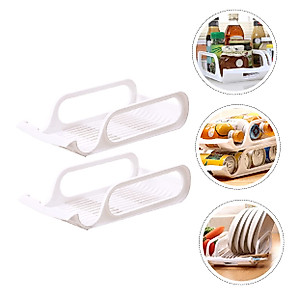 DOITOOL Plastic White Beverage Rack, 20 in L x 10 in W x 6 in H