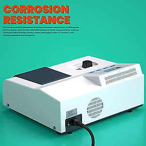 Generic Spectrophotometer, 350-1020nm Visible Spectrophotometer, 721 Digital Lab Spectrophotometer, Spectral Bandwidth 6nm Tungsten Lamp Equipment Photometer 110V