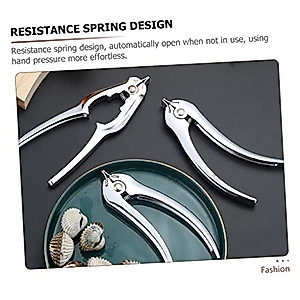 BESTonZON 3pcs Clam Opener Cover Clip Crab Tools Home Tools Specialty Tools Shellfish Clam Rake with Basket Seafood Opening Cutter Sturdy Clam Opening Tool Daily Use Clam Opener Clam Clip