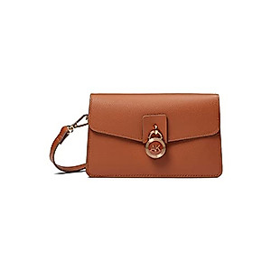 Anne Klein AK Lock Flap Crossbody, Saddle