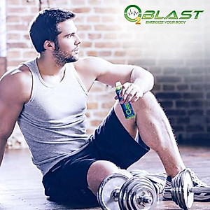 O2 Blast Oxygen Cans, 10 Liter 6 Pack Pure Oxygen Canisters with Sanitary Flip Top Cap, Portable Supplemental Oxygen for Breathing & High Altitude, Reduce Recovery Time & Increase Oxygen Levels.