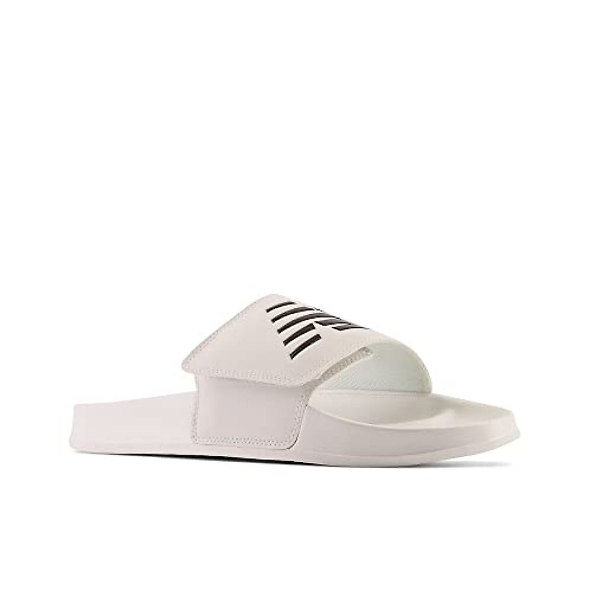 New Balance Unisex DynaSoft 200 V2 Adjustable Slide Sandal, White/Black, 6.5 XX-Wide US Women