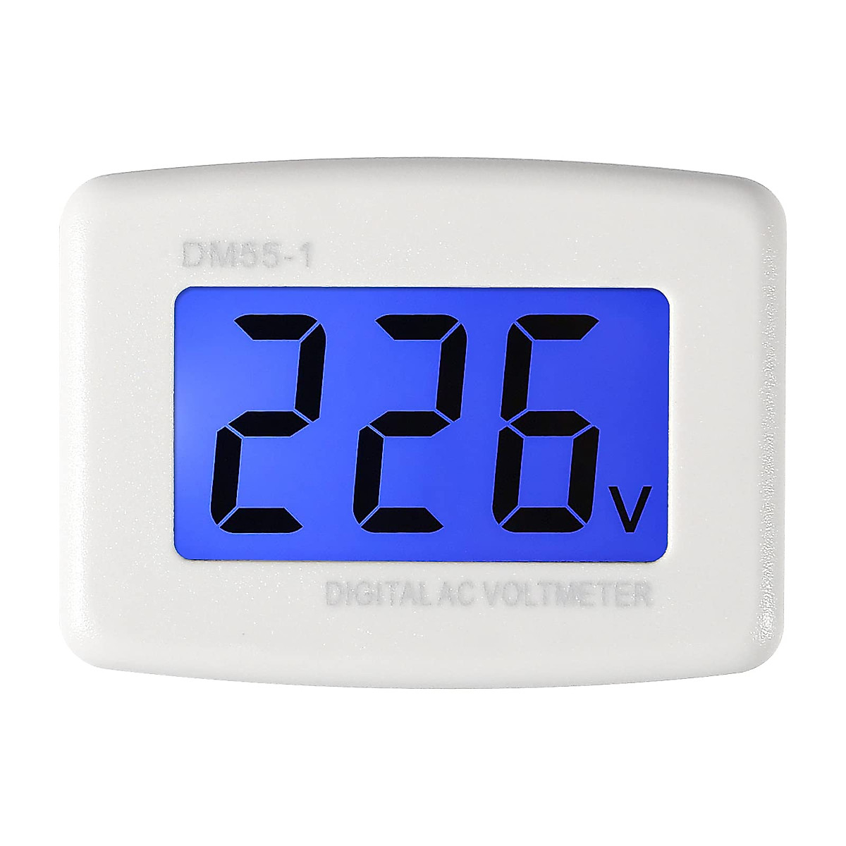 MELIFE 4pcs Voltage Test Monitor, Plug AC 80-300V LCD Digital Voltage Meter, 110V 220V Voltage Panel Power Volt Test Monitor Gauge Meter.