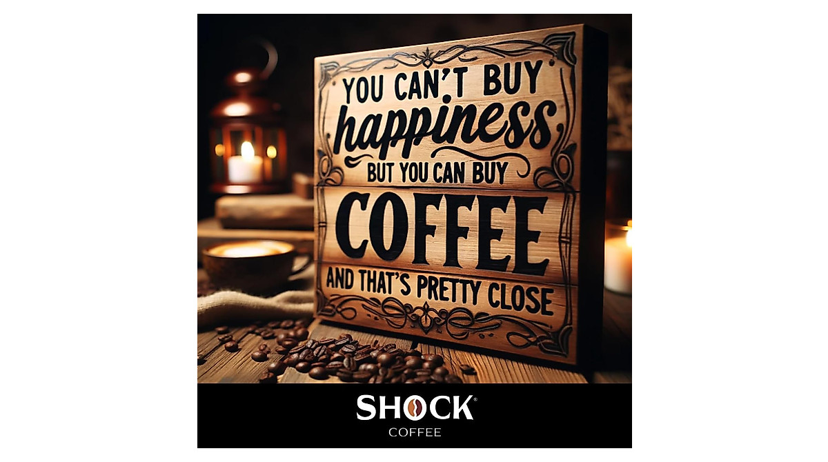 Shock Coffee Bold Arabica Medium-Dark Roast Whole Beans