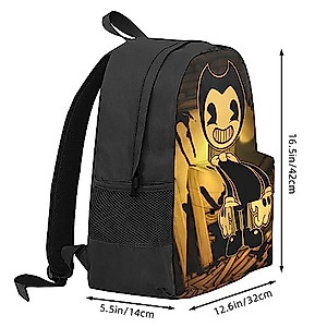 NOVIIML toon Gaming Backpack For Girls Boys, Laptop Backpack Travel Daypacks Cute Anime Sports Bag Zipper Laptop Backpack 17in