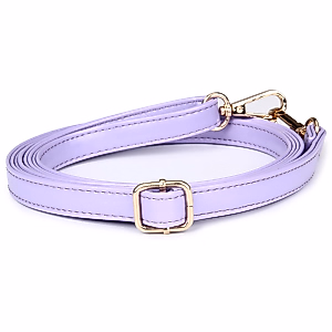 1.5 cm Purse Straps Replacement Crossbody Sheepskin Pattern Leather Adjustable Shoulder Bag Strap for Cross body Handbag 59" (Light Purple)