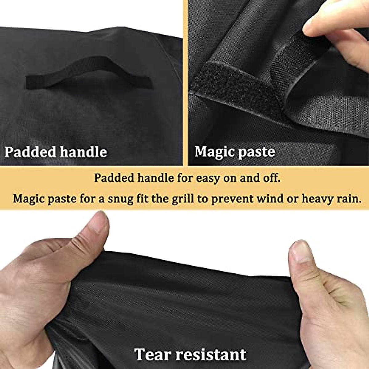 STARTWO Offset Smoker Cover,Waterproof Longhorn Grill Cover,Windproof BBQ Cover,UV Protecting Longhorn Smoker Cover for Oklahoma Joe's and Rivergrille Rustler Vertical,43LX29WX67H inches