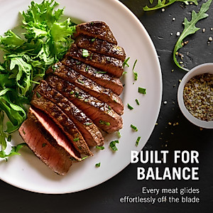 Victorinox 10.25 Inch Swiss Classic Slicing Knife with Granton Blade, Black (6.8223.25US1)