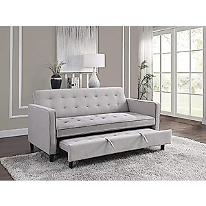 Lexicon Knoxville Convertible Studio Sofa Bed, Dove
