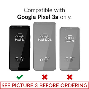 Crave Pixel 3a Case, Dual Guard Protection Series Case for Google Pixel 3a - Forest Green