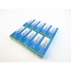 CBconcept - 10 Bulbs - 12V 35 Watts, AC/DC JC T3 G4 Bi-Pin 35W Halogen Light Bulb, Accent Lighting, Chandelier, Puck Light, Microwave, Range, RV, Landscape Lighting - Designed in CA