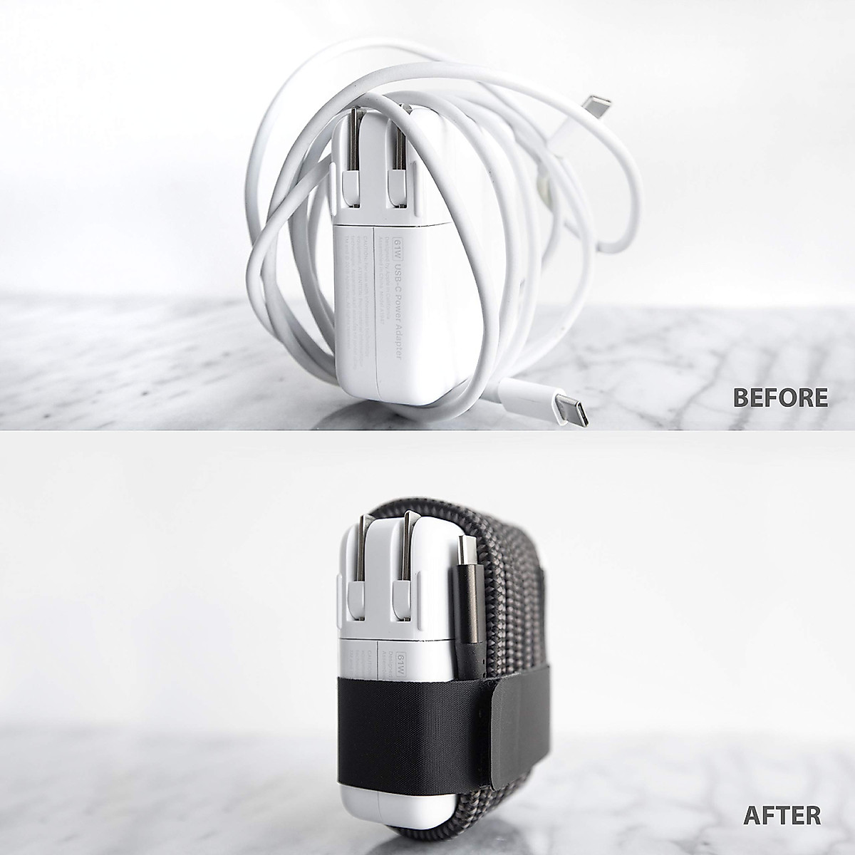 Elevation Hub with 6ft USB-C Cable - MacBook Charger Cord Management, Adds a SD Card Reader, USB-A 3.0, USB-C 3.1 Pass Through Power