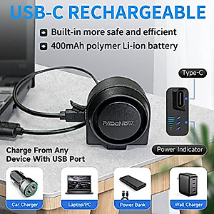 PADONOW Wireless Remote Bike Alarm 2 Pack: 115 dB Loud Bicycle Vibration Motion Sensor Anti Theft Alarm Motorcycle Security System Alarm Waterproof USB-C Rechargeable Multipurpose Vehicle Alert Device