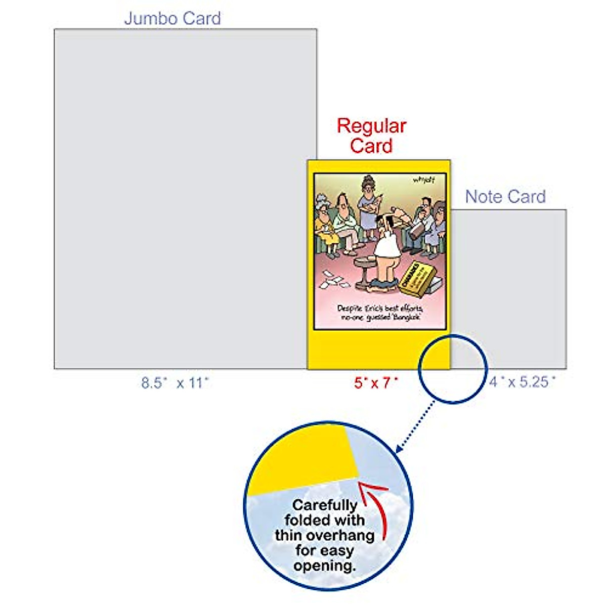 NobleWorks Funny Birthday Greeting Card with 5 x 7 Inch Envelope (1 Card) Bday Bangkok Family CharadeS 8300Z