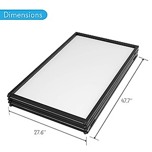 Pyle DJ Booth Foldable Cover Screen - Portable Event Facade Front Board Video Light Projector Display Scrim Panel with Folding Steel Frame Panel Stand, Stretchable Lycra Spandex - PDJFAC10 (White)