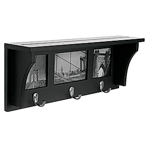 Kiera Grace Contemporary Floating-Shelves, Black