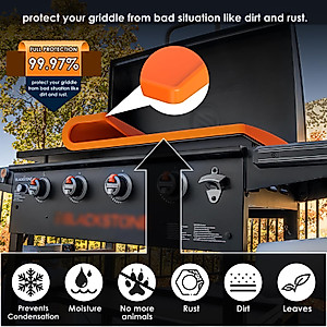 Upgraded Silicone Griddle Cover Mat Full-edge for Grill 36" Blackstone, Top Edges,Heavy Duty Food Grade Blackstone Accessories Reusable&Durable,Protect from Rust,Insects & Leaves