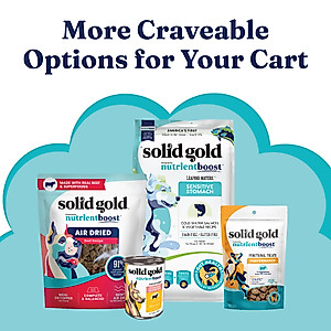 Solid Gold Dog Multivitamin - PetVites Dog Vitamins Chewable Supplement - Vitamin C, A, B12, & E Plus Probiotics & Antioxidants to Promote Immune Health & Digestive Wellness (120 Count Senior)