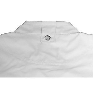 Chef Code Zip Front Cool Breeze Chef Coat (White, Large)