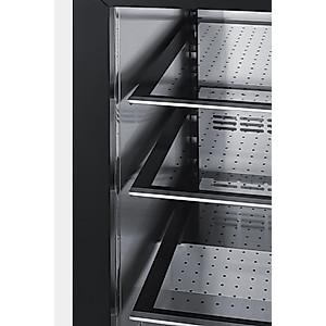 Summit Appliance ASDS1523IF 15" Wide Built-In All-Refrigerator, ADA Compliant, Black Cabinet, Stainless Steel Door, Digital Controls, Open Door Alarm, Frost-free Operation, Panel NOT Included