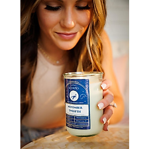 Birthday Candles - Custom Birthdate Astrological Zodiac Scented Candles. Astrology Gifts. All Natural Soy Wax. 75+ Hour Burn Time. Made in USA - October 24