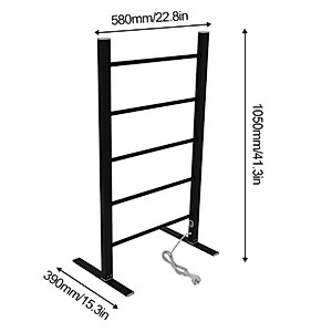 Towel Warmer for Bathroom Freestanding, Towel Rails Free Standing Ladder Style Towel Dryer Rack for Bathroom Heated with Waterproof On/Off Switch, Energy Efficient 100w