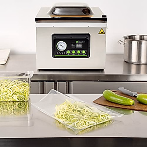 Restaurantware Fresh Hero 16 x 12 Inch Vacuum Sealer Bags, 1000 BPA-Free Food Storage Bags - 4 mil Thick, Microwavable, Clear Plastic Sous Vide Bags, Freezable, For Storing Food Or Sous Vide Cooking