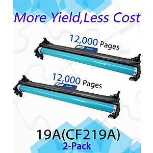 EASYPRINT (2-Pack, Imaging Unit) Compatible CF219A 19A Drum Unit 219A Used for M102A M102W M104A M104W MFP M130A M130FW M130NW M130FN M132 M132a M132nw M132fn M132fw Printer
