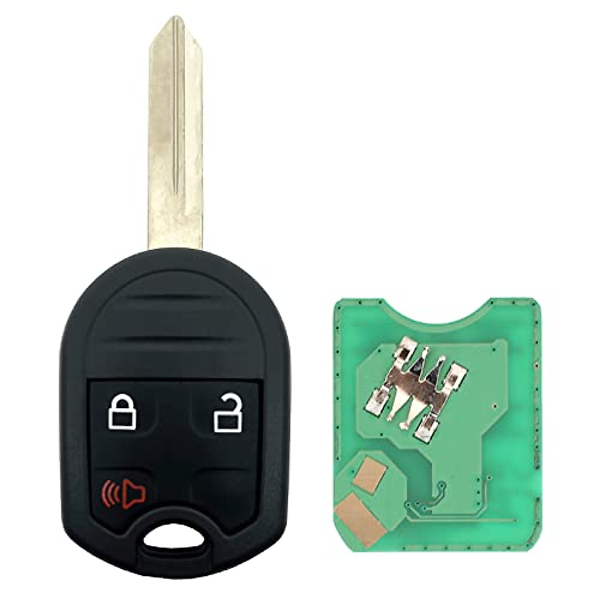 Keyless Remote Car Key Fob Fit for Ford F-150 2004-2014 F-250 F-350 2004-2016 F-450 Flex 2009-2017 Explorer 2001-2015 Escape Ranger 2001-2011 Fusion Econoline Mercury CWTWB1U793 (Black)