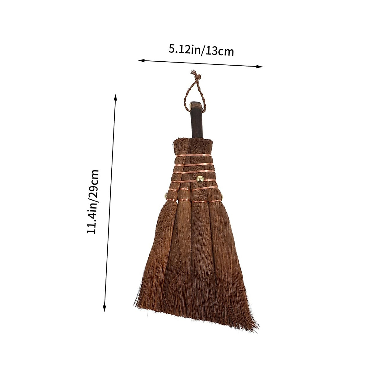 Levemolo 2pcs Small Broom Straw Broom Hand Sweeper Brush Desk Dust Broom Small Cleaning Broom Small Whisk Broom Household Cleaning Tool Sweeper Broom Desk Cleaning Broom Light Brown Wood