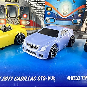 Micro Machines 2022 Series 6 World Pack #17 Micro City: Pontiac GXP, Cadillac CTS-V, Land Rover Discovery, Jaguar XFR-S, Silverado