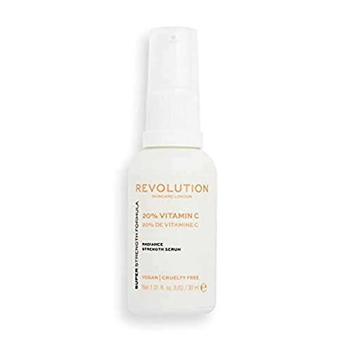 Revolution Skincare 20% Vitamin C Radiance Serum, Vitamin C Serum For The Face, Fades Dark Spots, Evens Out Skin Tone, Vegan & Cruelty Free, 1.01fl.oz/30ml