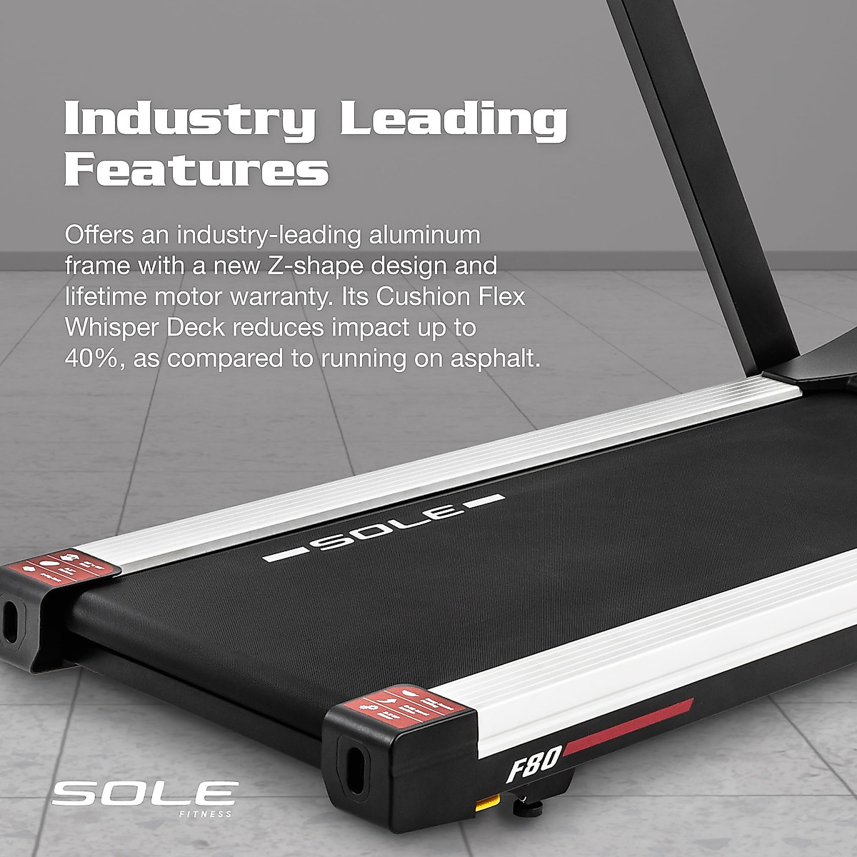 New 2023 Treadmill, Sole F80 Treadmill, Foldable Treadmills for Home Use, Bluetooth, Touch Screen, Treadmill Foldable, Treadmills for Home with Incline, Home Exercise Treadmill (Sole F80)