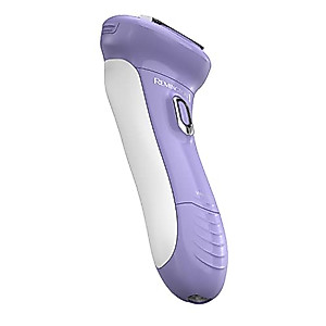 Remington WDF5030A Smooth & Silky Electric Shaver for Women, 4-Blade Smooth Glide Foil Shaver and Bikini Trimmer with Almond Oil Strip, Purple/White