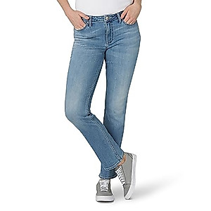 Lee Women's Legendary Mid Rise Straight Leg Jean Anchor 8