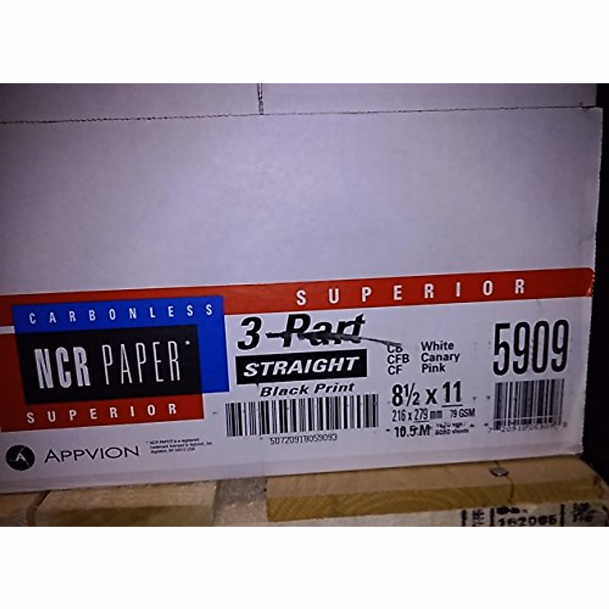 NCR Carbonless Paper, 3-Part Straight Collated, 8-1/2" x 11", Wholesale Case of 10 Reams (1,670 sets)
