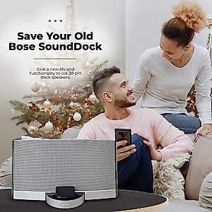 LAYEN BS-1 30 Pin Bluetooth Adapter Audio Receiver for Bose SoundDock and iPod iPhone Docking Station - Wireless Bluetooth Converter for Speakers with 30 Pin (Not Suitable for Cars)