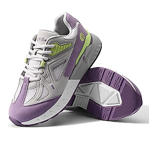 Women's Extra Wide Walking Shoes Wide Width Sneakers Cross Trainers with Wide Toe Box - Rebound Core Light Purple