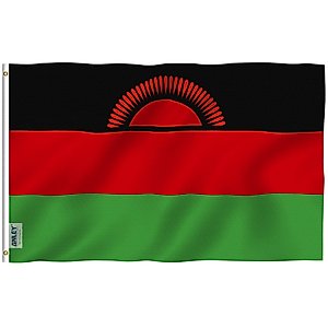 ANLEY Fly Breeze 3x5 Feet Malawi flag - Vivid Color and Fade Proof - Canvas Header and Double Stitched - Malawian Flags Polyester with Brass Grommets 3 X 5 Ft