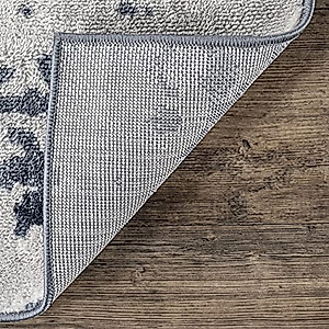 nuLOOM Ginny Contemporary Speckled Abstract Area Rug, 5' x 8', Blue