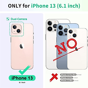 Anyisposs Compatible with iPhone 13 Wallet Case 6.1inch Tempered Glass Screen Protector Card Holder Slots Kickstand Cover Flip Leather Phone Cases for iPhone13 i 5G i-Phone i13 iPhone13case 13s Purple