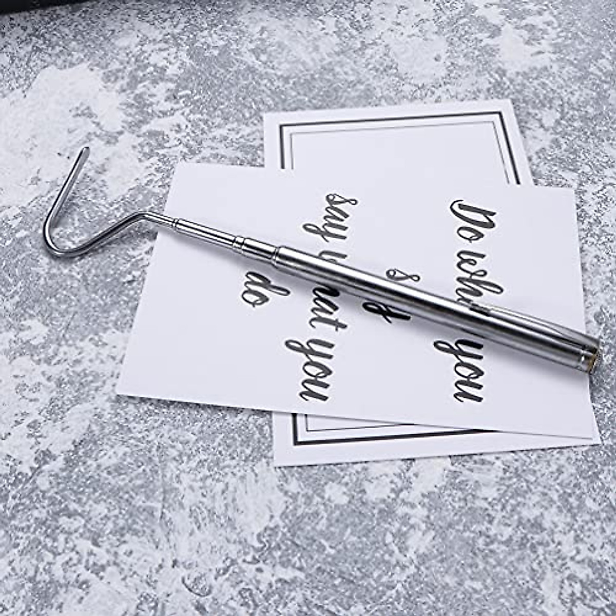 DOITOOL 2pcs Snake Hook Telescopic Snake Catching Tools Stainless Steel Snake Tongs Reptile Grabber 68cm