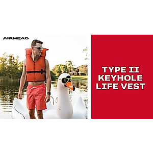 Airhead Adult Type II Keyhole Life Jacket, US Coast Guard Approved
