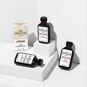 COLORCHARM Permanent Liquid Toners| Neutralize Brass| Free of Parabens| Vegan| T15 Pale Beige Blonde| 1.4 Fl Oz