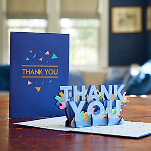 Lovepop Confetti Thank You Pop Up Card, 5x7-3D Greeting Card, Thank You Card, Pop Up Love Card, Thinking of You Cards, Retirement Card